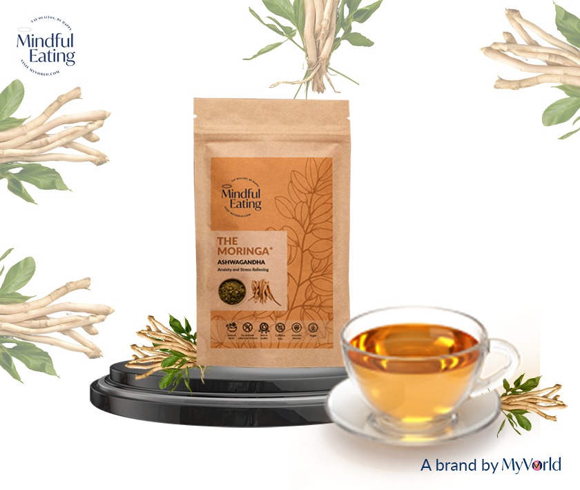 Moringa Ashwagandha Tea, Herbal Tea, Mindful Eating by MyVorld